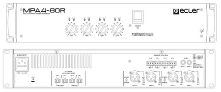 ECLER MPA 4-80 Power Amplifier Specifications - biophysics